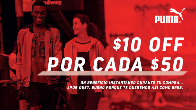 Puma Outlet - Montehiedra Town Center - Por cada $50 en compras ...