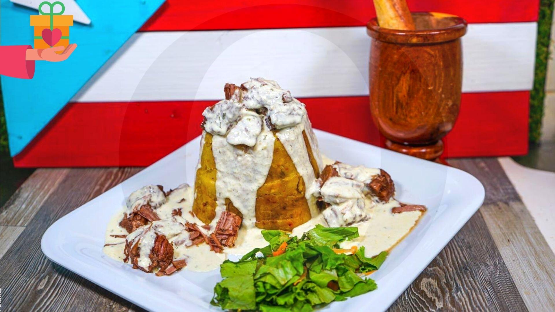 Aquí Me Quedo - Separa con $8: Mofongo relleno de Pollo, Churrasco o ...