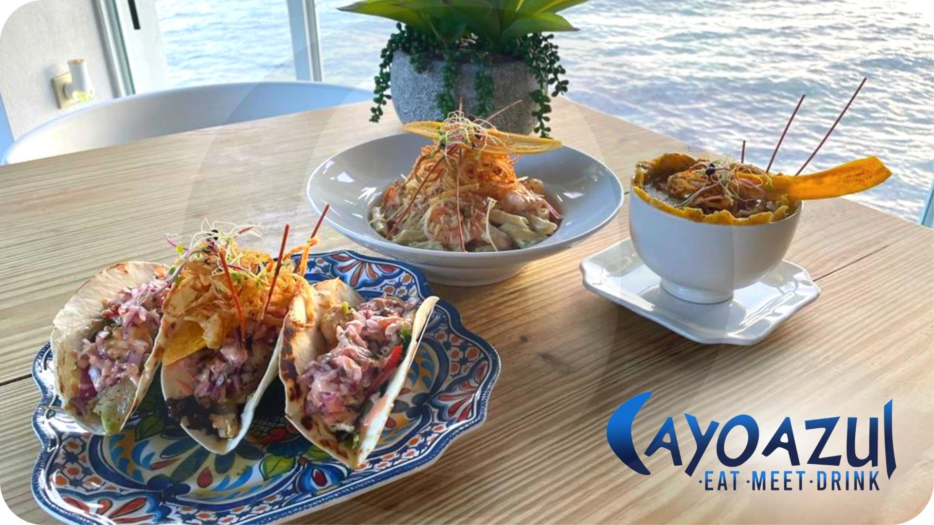 Cayo Azul - Separa con $9: Escoge entre Mofongo relleno, Tacos o Pasta ...
